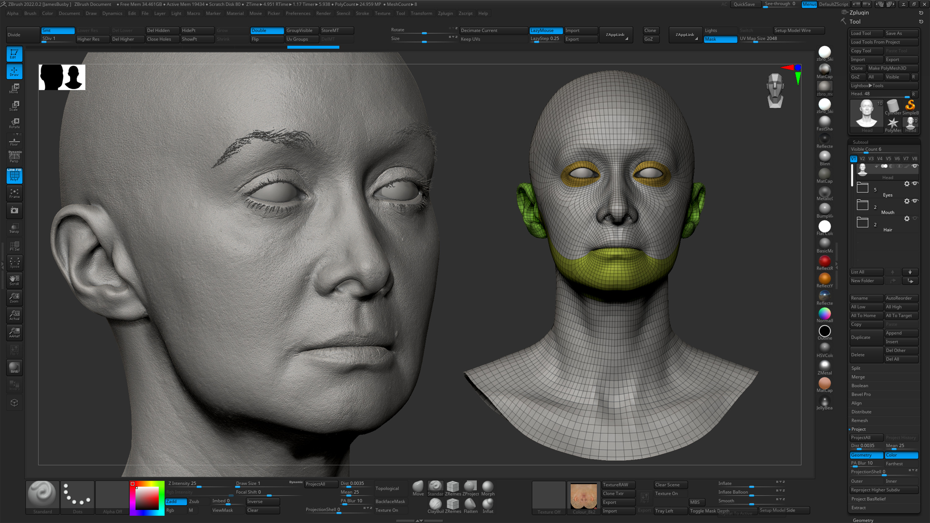 HD Female 3D Head Model 30 HD Female 3D Head Model 30